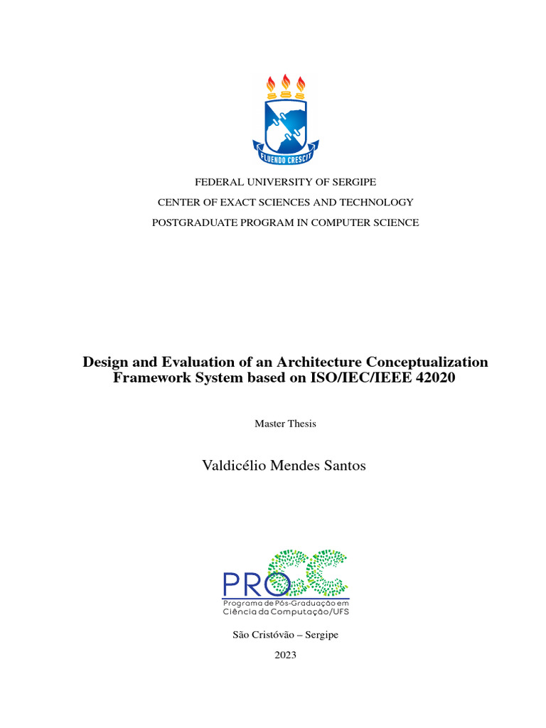 Design and Evaluation of an Architecture Conceptualization Framework System based on ISO/IEC ...