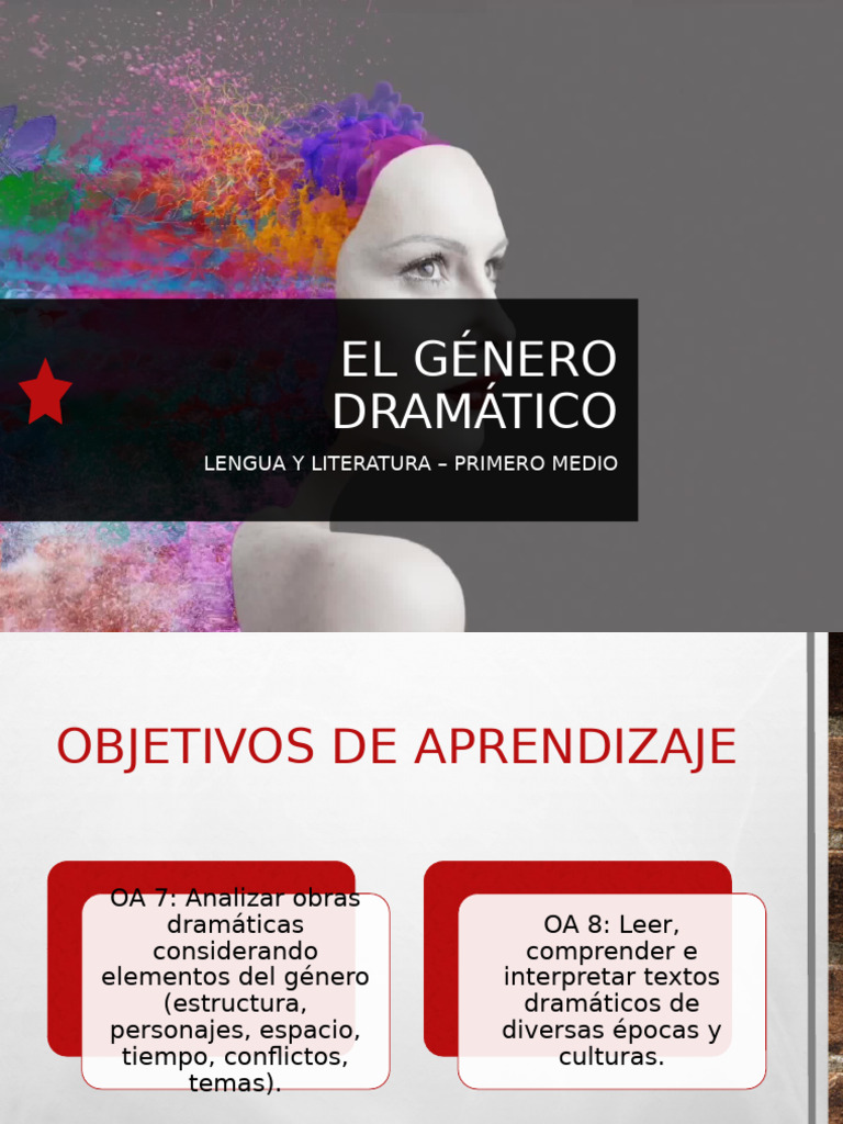 Genero Dramatico Primero Medio | PDF | Teatro | Comedia