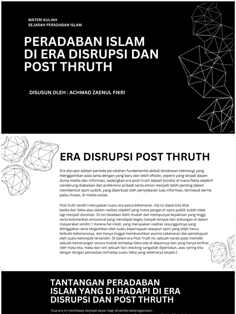 Sejarah Peradaban Islam Di Era Disrupsi Dan Post Thrut - 20250909 ...