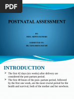 Postnatal Assessment Procedures Guide | PDF | Postpartum Period ...