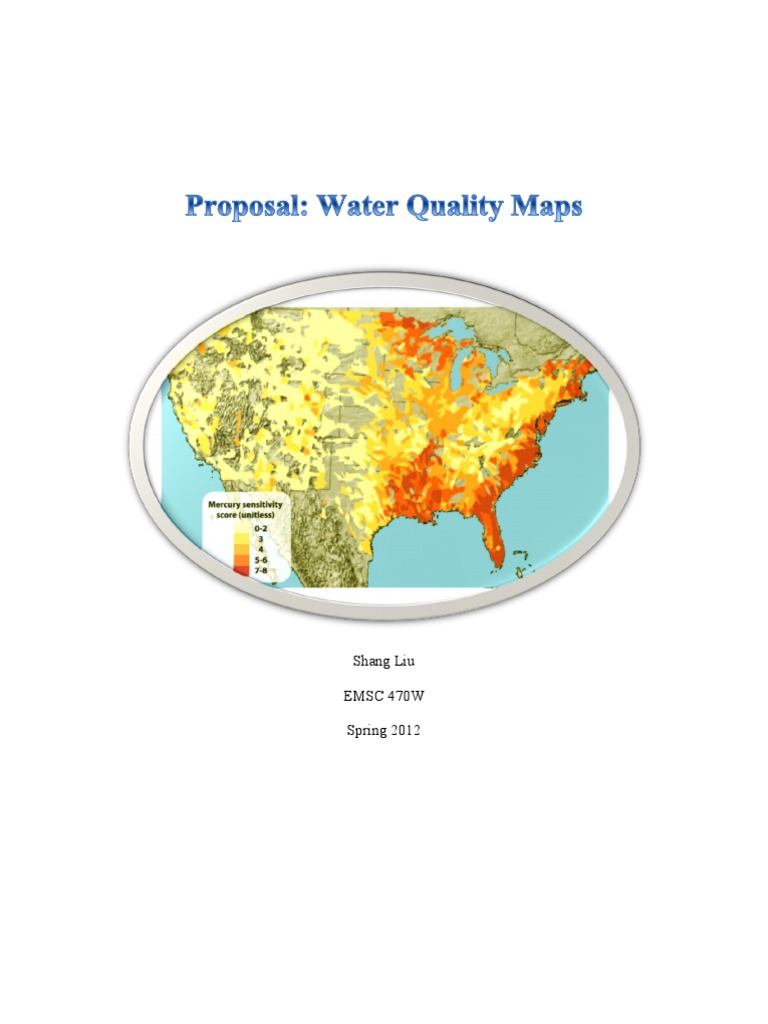 Water Quality Mapping Proposal | PDF | Water Quality | Water