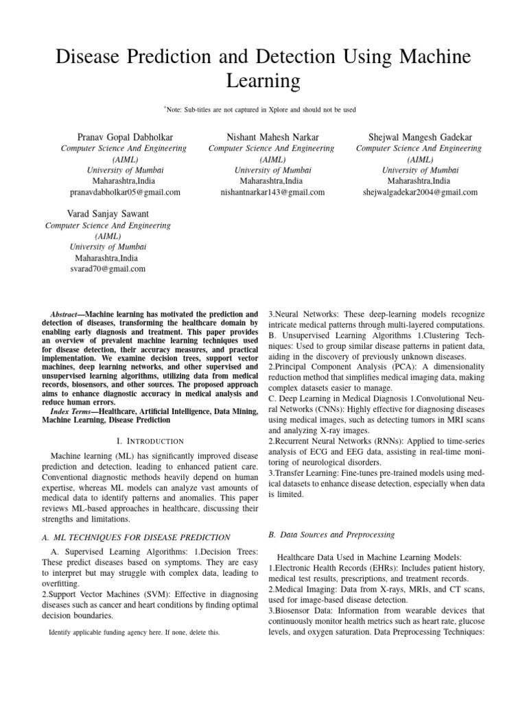 IEEE Conference Template | PDF | Machine Learning | Deep Learning