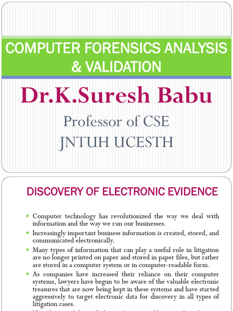 CHAP-3A - Computer Forensics Analysis | PDF | Computer File | Booting