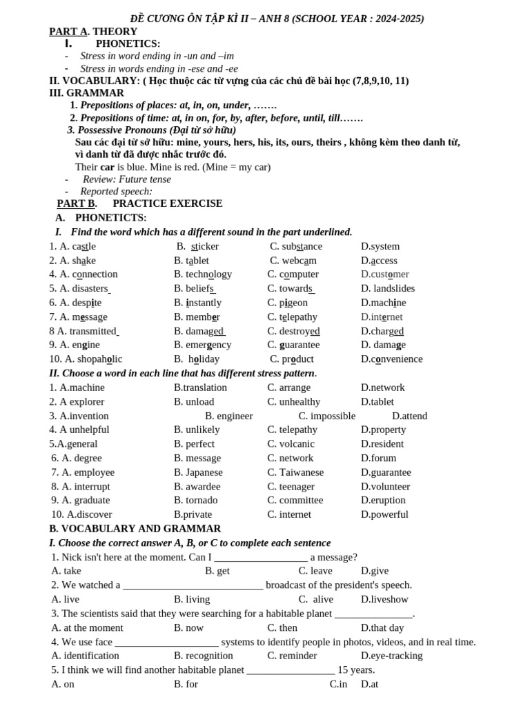 English 8 Midterm Exam Review Guide | PDF | Telephone