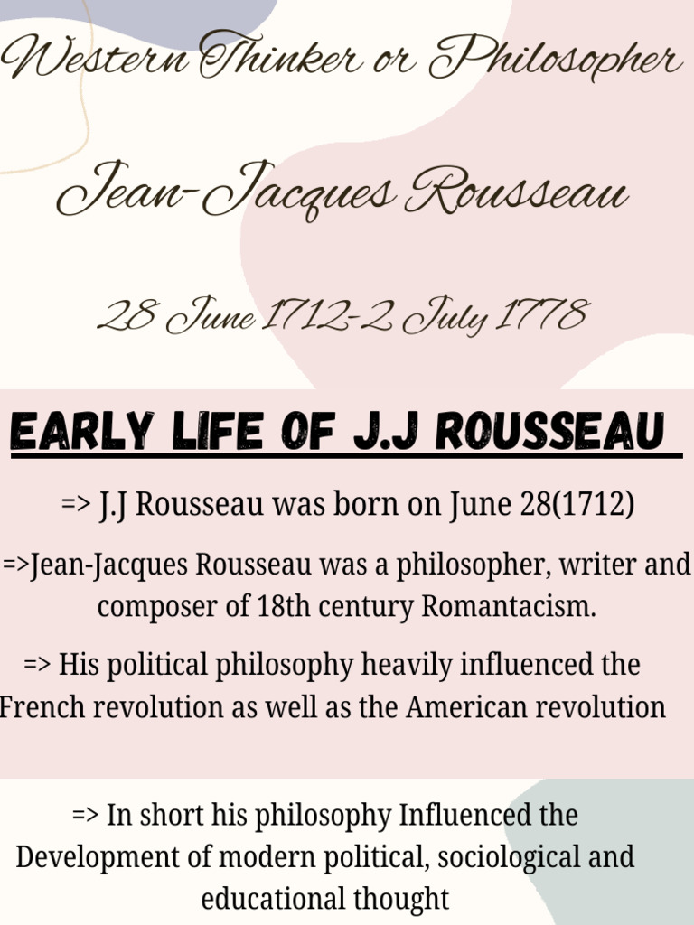 Philosophy (J.J R) - 20240620 - 105817 - 0000 | PDF | Jean Jacques ...