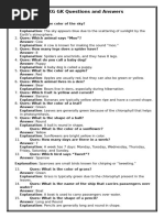 Ukg GK Questions | PDF