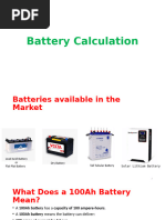 Battery Sizing Calculation | PDF | Electric Power | Watt