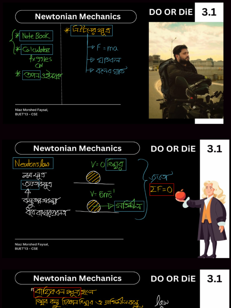 Newtonian Mechanics 01 | PDF