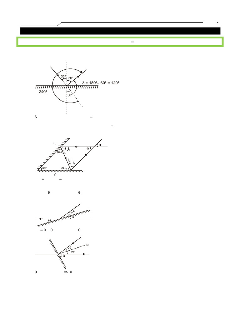 Geometrical Optics Solutions Guide | PDF | Electrodynamics | Glass ...