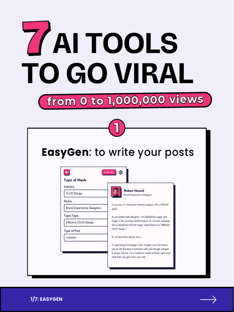 Viral AI Tools for 1M Views | PDF