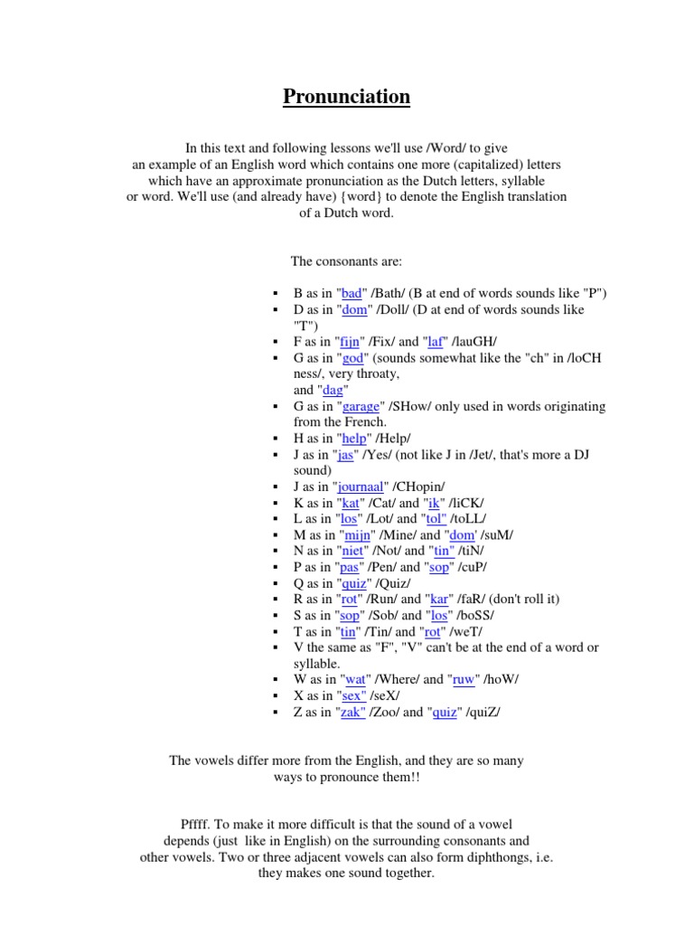 Introduction To Dutch | PDF | Verb | Sentence (Linguistics)