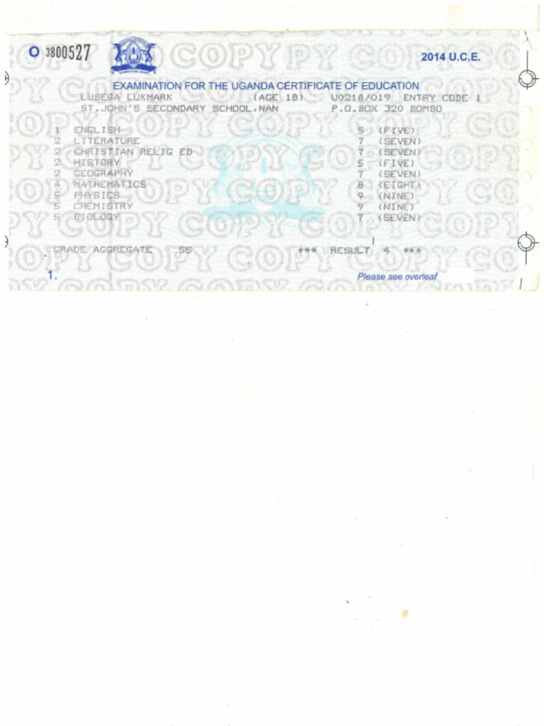 Passlip Uce | PDF