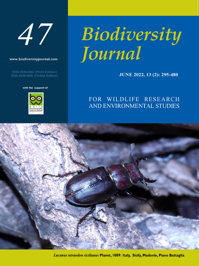 Biodiversity Journal 2022 13 02 - 0001 0002 | PDF | Beetle | Organisms