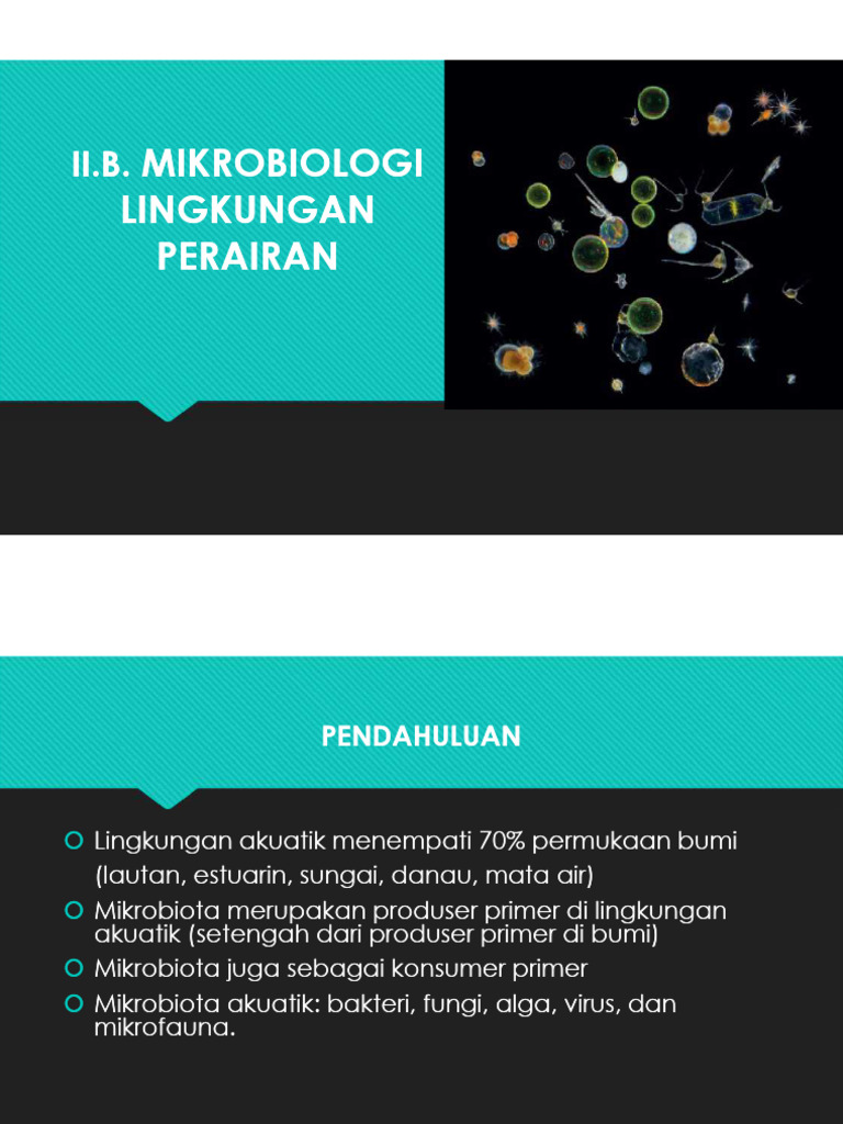 2b Mikrobiologi Lingkungan Perairan | PDF