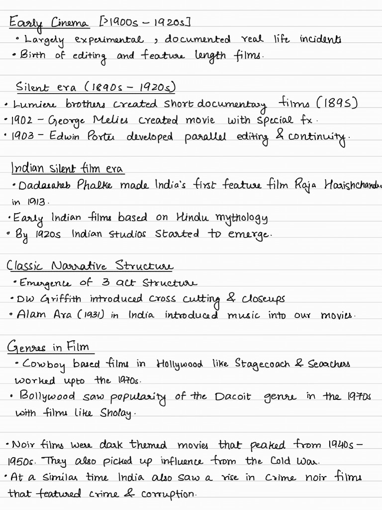 Understanding Cinema Notes | PDF