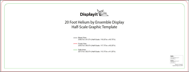 20 Foot Helium by Ensemble Display Half Scale Graphic Template | PDF