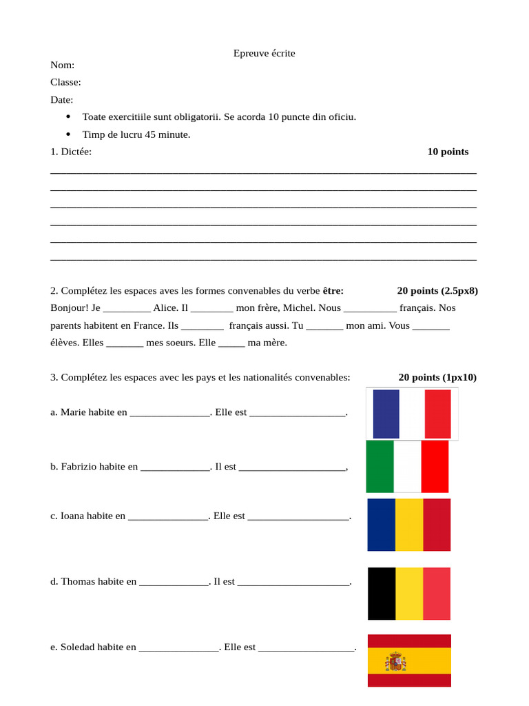 Épreuve écrite de français : exercices divers | PDF | Échecs