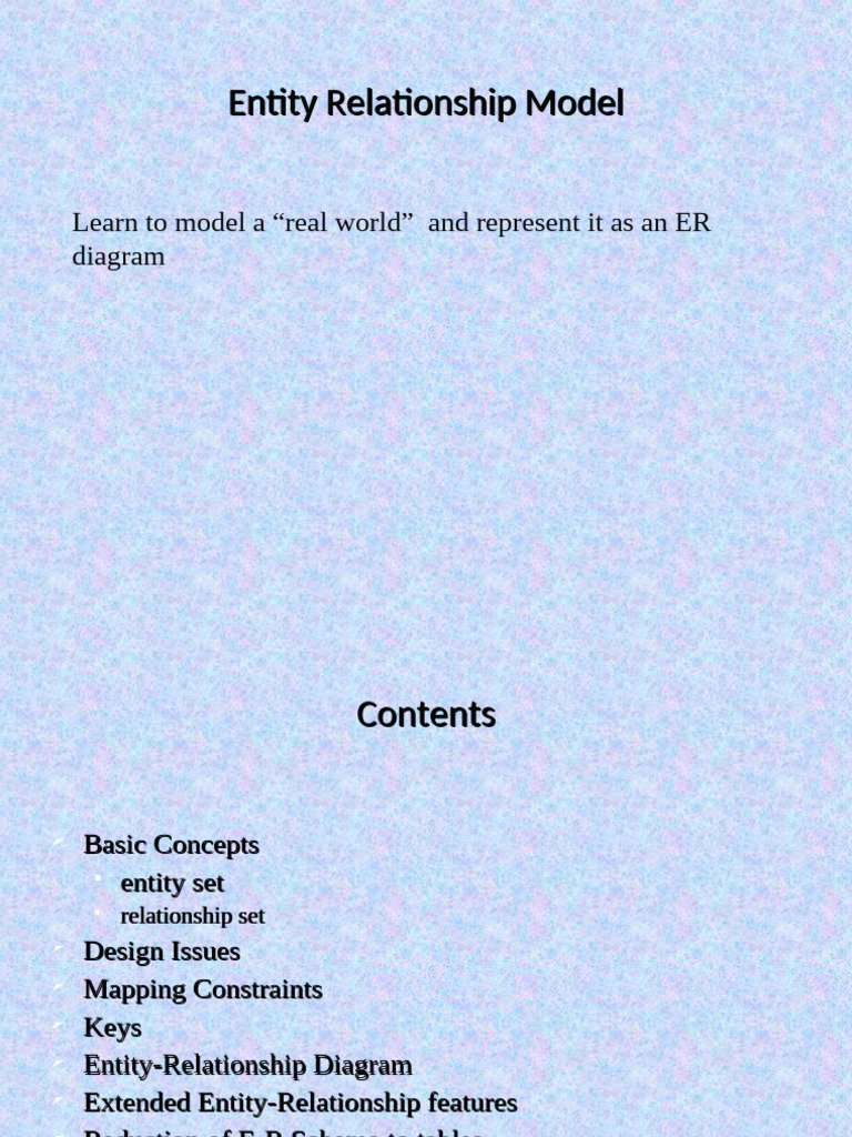 Understanding Entity Relationship Models | PDF | Computer Programming ...
