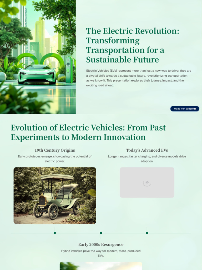 The Electric Revolution Transforming Transportation For A Sustainable ...