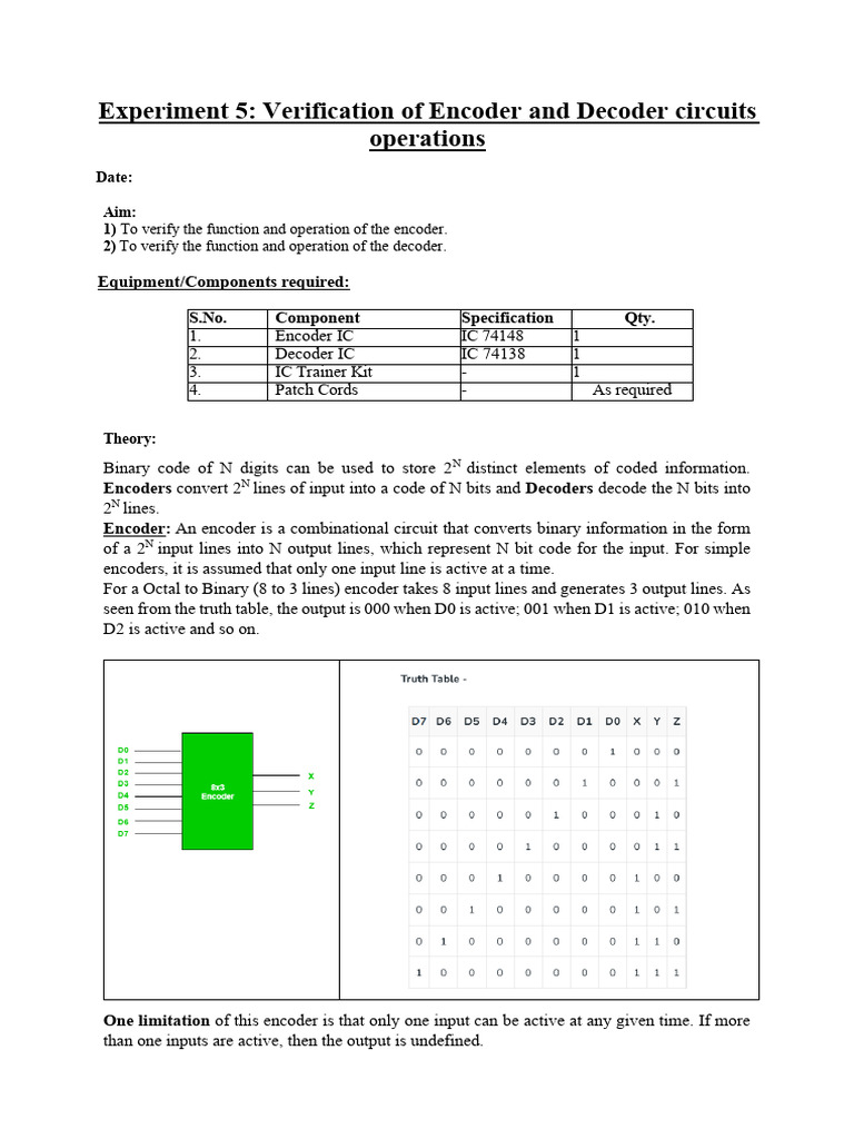 Decoder Functions and Types Explained | PDF | Logic Gate | Electronics
