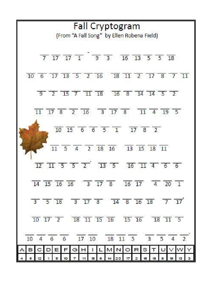 Cryptogram Song | PDF