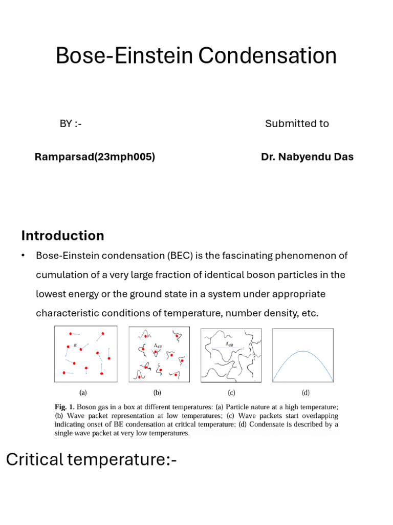 Bose-Einstein Condensation Asm | PDF | Physics | Theoretical Physics