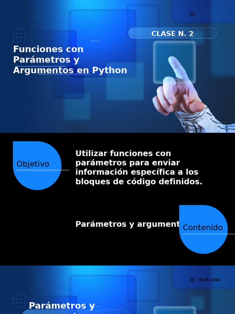 Funciones Con Parámetros en Python | PDF | Python (lenguaje de ...