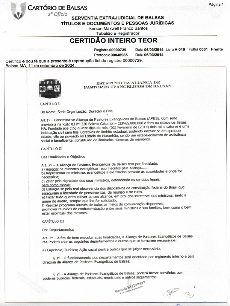 Estatuto Apeb - 250909 - 135441 | PDF
