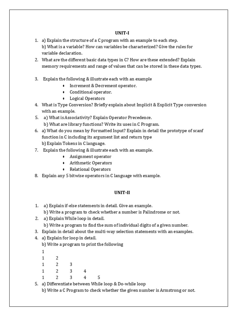 PPS Question Bank | PDF | Pointer (Computer Programming) | C (Programming Language)