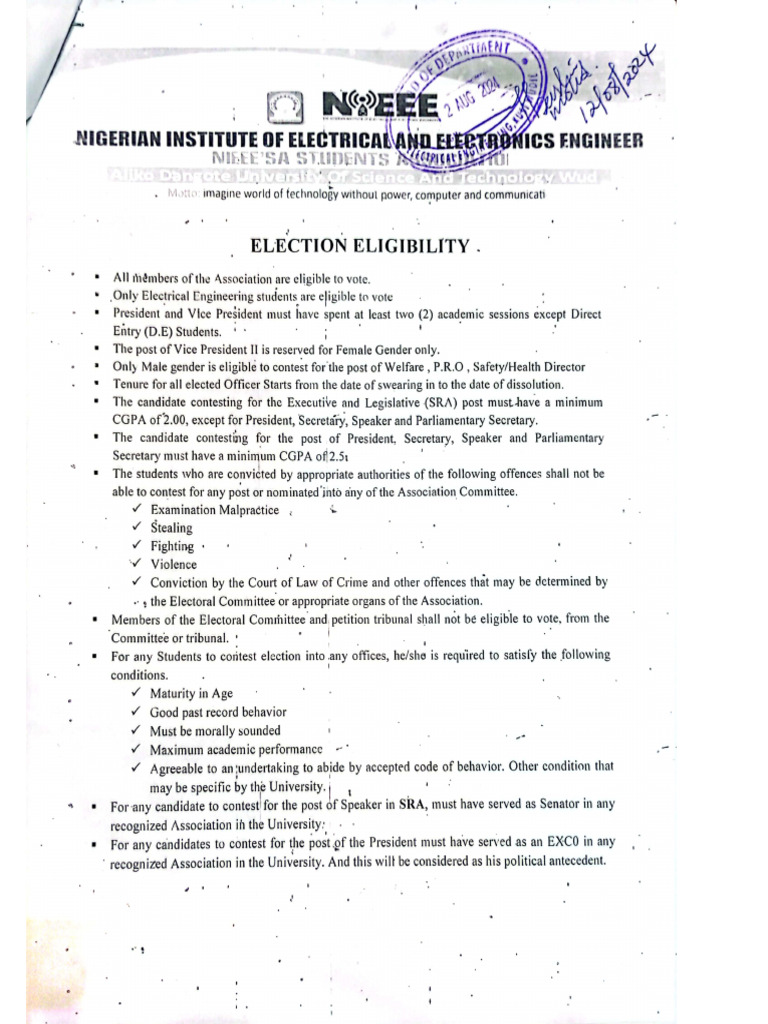 Nieee Eligibility | PDF