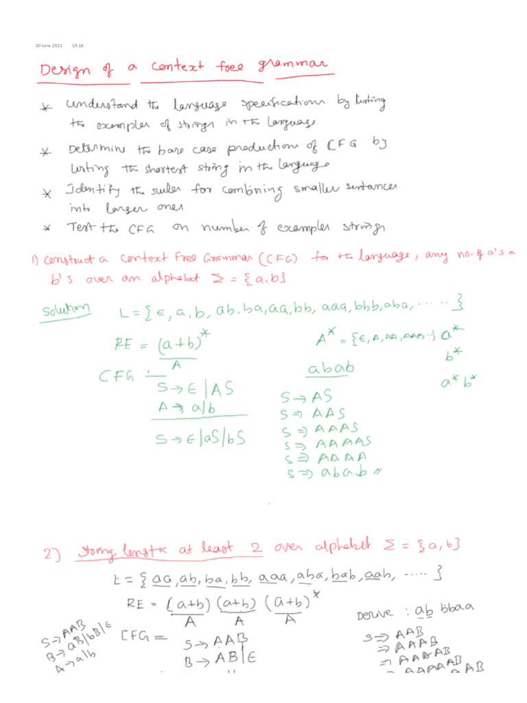 FLAT Unit III Running Notes | PDF
