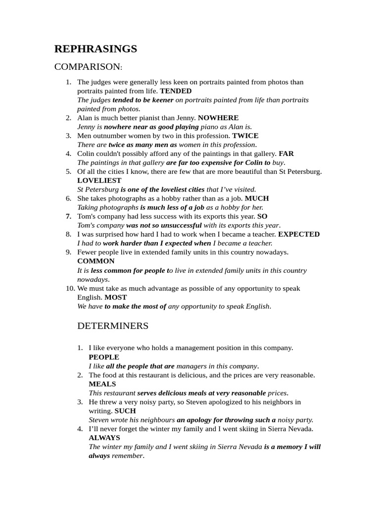 Rephrasings 2024 | PDF