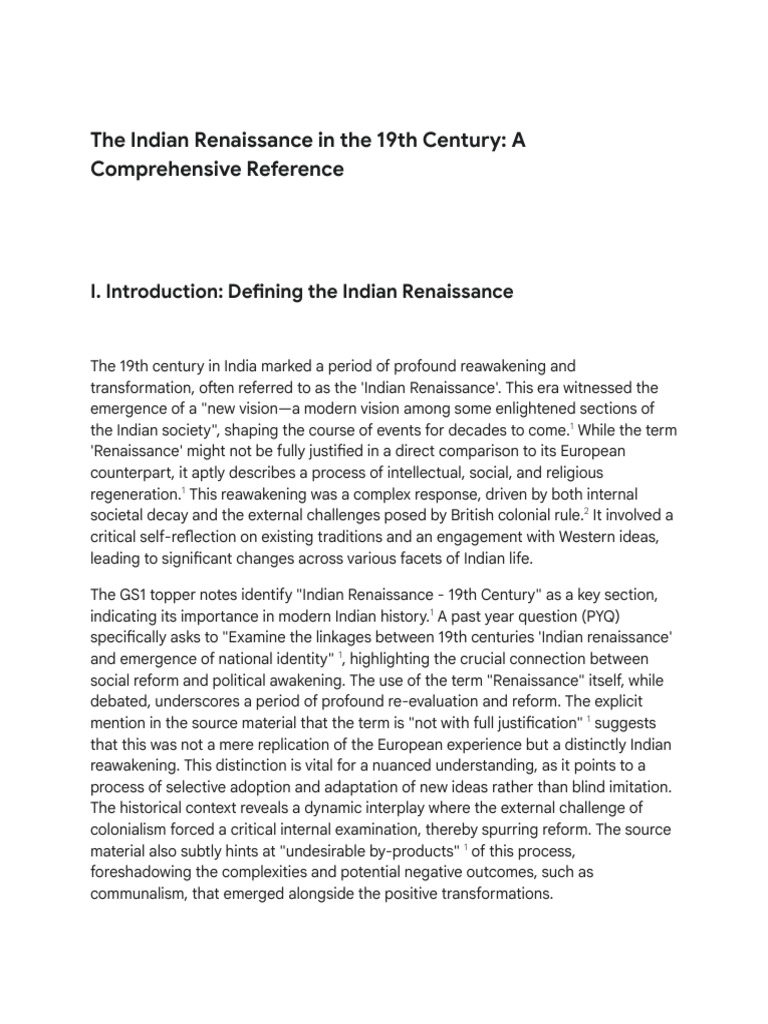 3.the Indian Renaissance in The 19th Century | PDF | Dalit | Caste