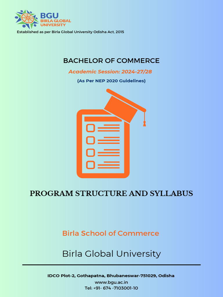 NEP Program Detailed Syllabus 2024 | PDF | Academic Degree | Financial Accounting