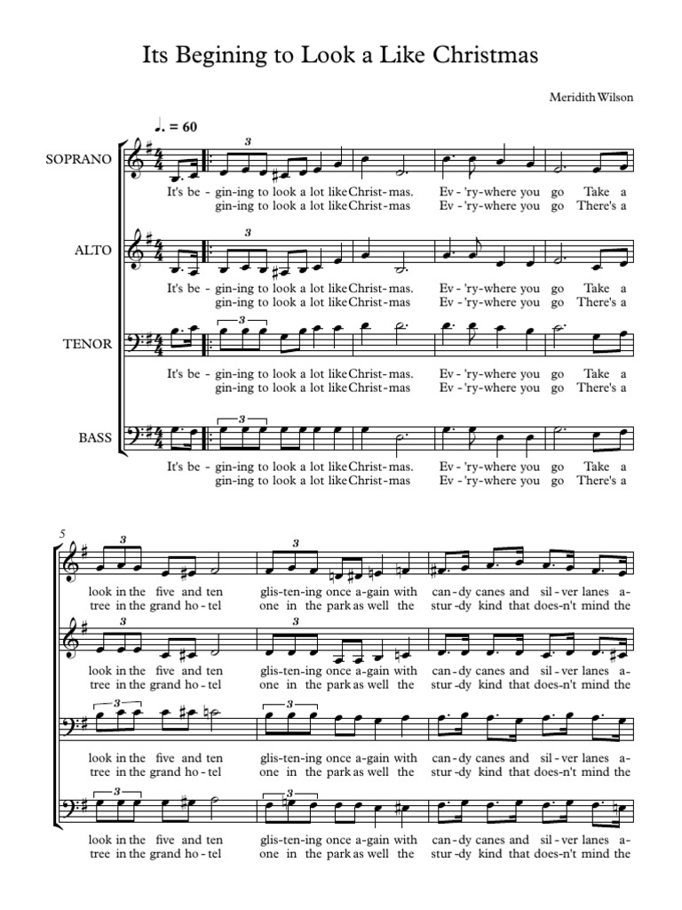 Its Beginning To Look 16 | PDF | Elements Of Music | Singing