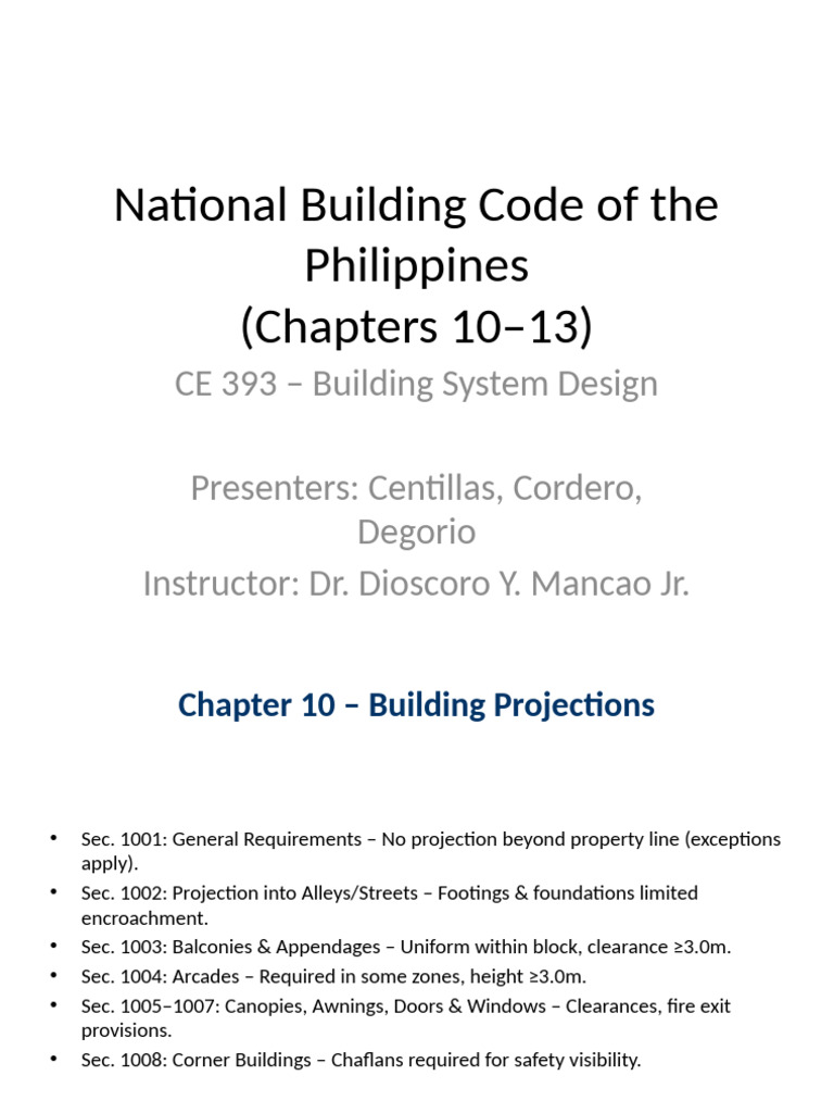 National Building Code of the Philippines | PDF | Fire Safety ...