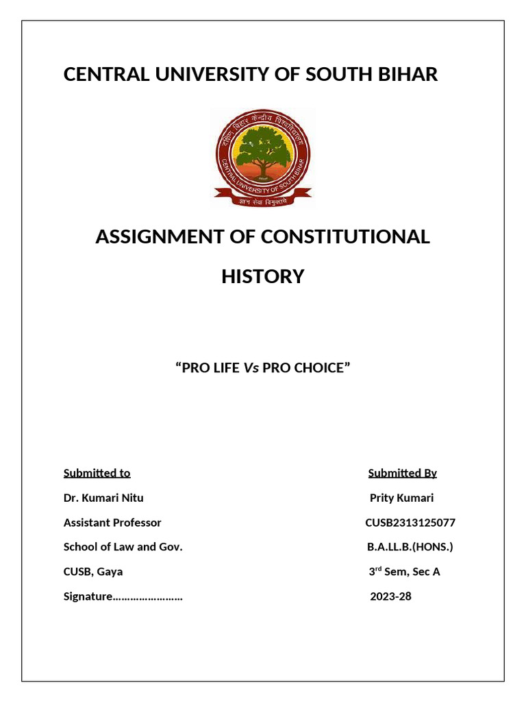 Central University of South Biha1 Prity | PDF