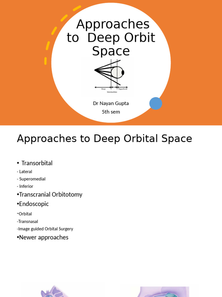 Surgical Approaches to Deep Orbit Space | PDF | Neurosurgery | Medical ...