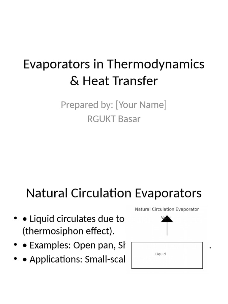 Evaporators With Diagrams | PDF