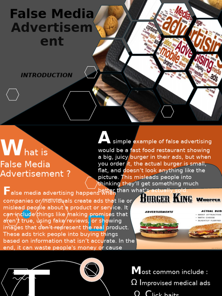 Understanding False Media Advertising | PDF | Deception | False Advertising