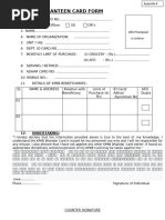 KPKB Canteen Card Application Process | PDF