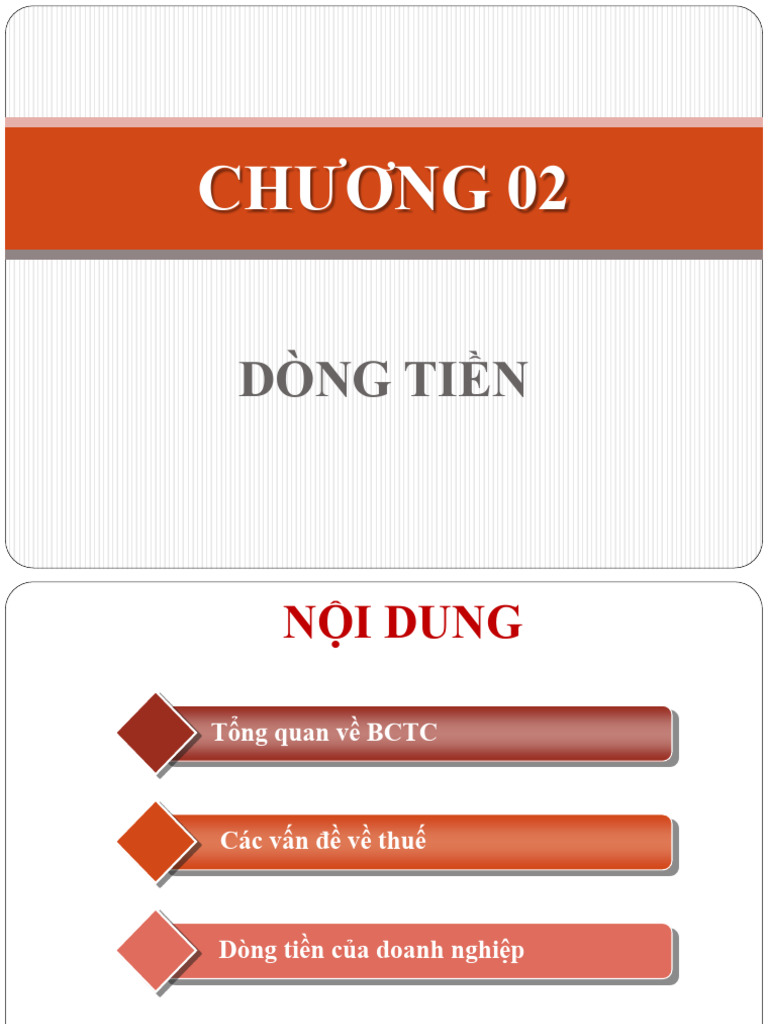 Chuong 02 - BCTC Va Dong Tien - New | PDF