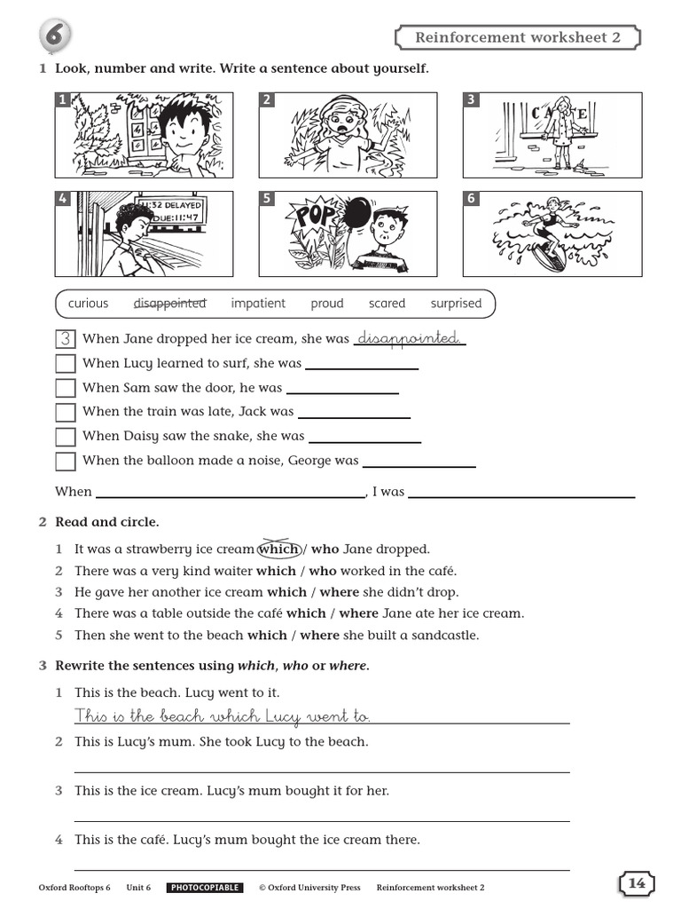 Oxford Rooftops 6 Reinforcement Worksheet | PDF