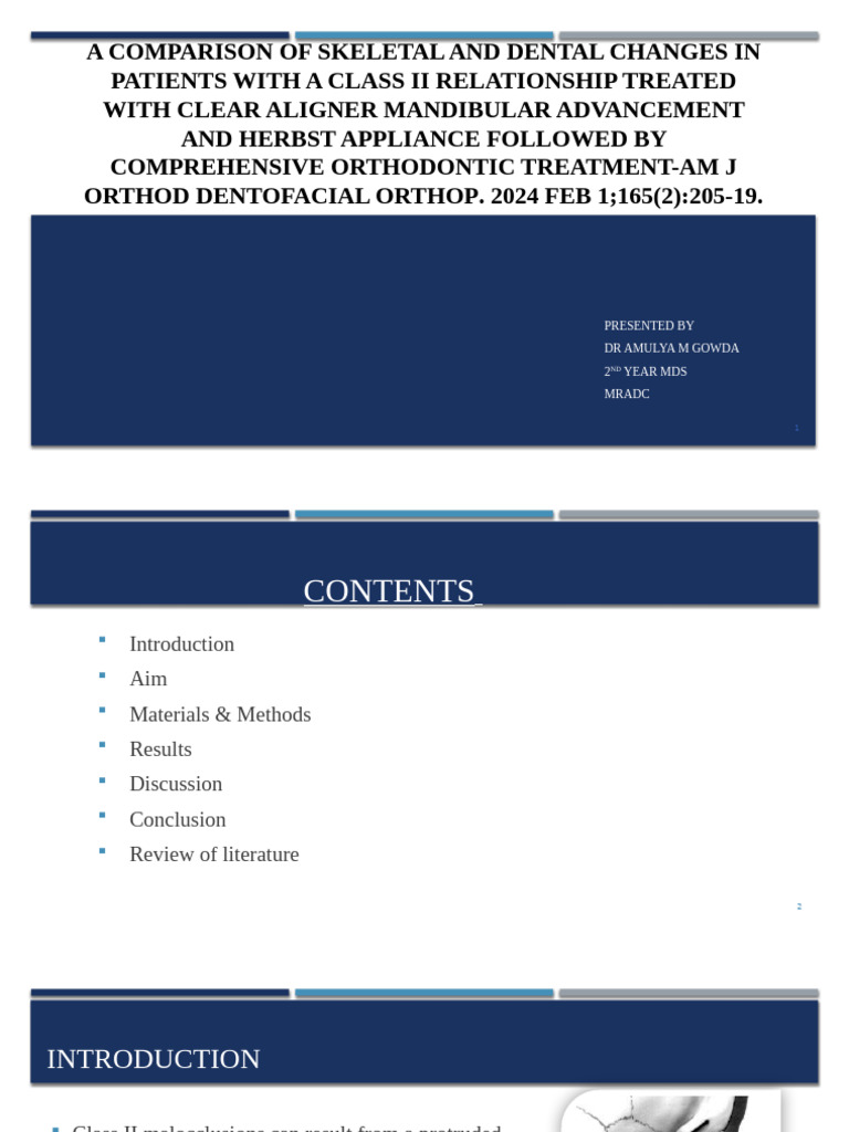 Class II Treatment: Clear Aligners vs. Herbst | PDF | Orthodontics | Tooth