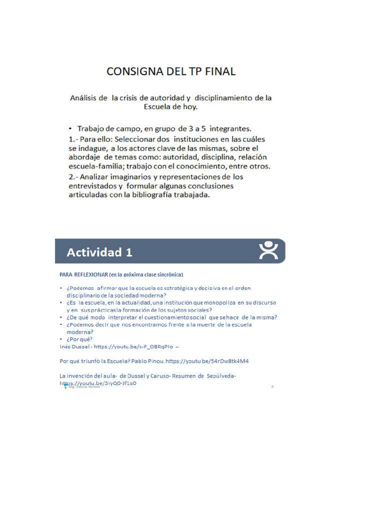 TP Final y Consigna de Actividad | PDF