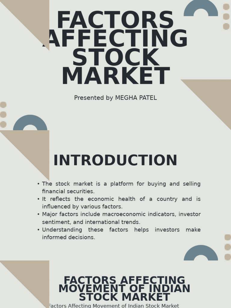 Key Factors Influencing Indian Stock Market | PDF | Stock Market ...