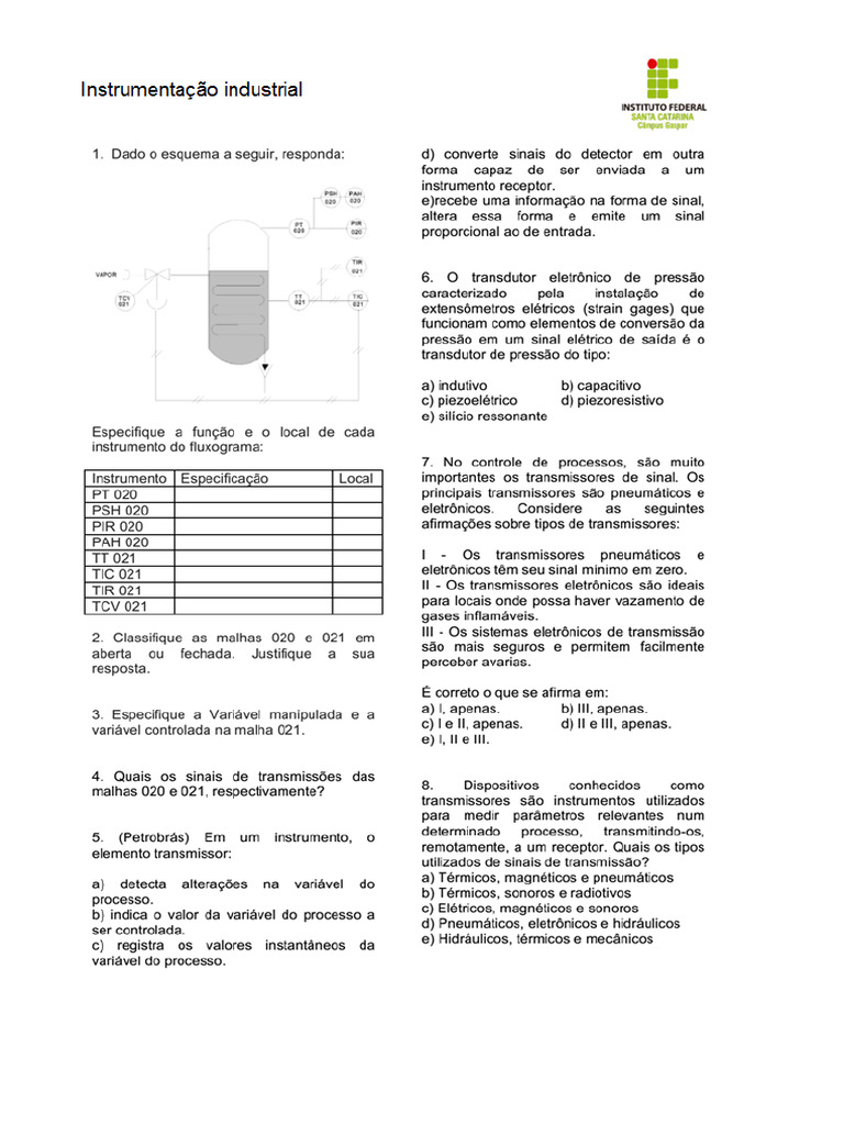 Lista Exercicios 2 | PDF
