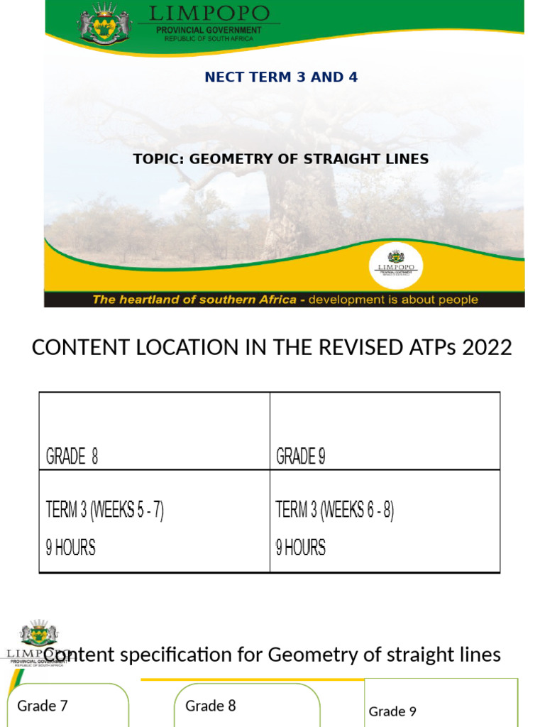Grade 8 Geometry: Straight Lines | PDF | Line (Geometry) | Perpendicular