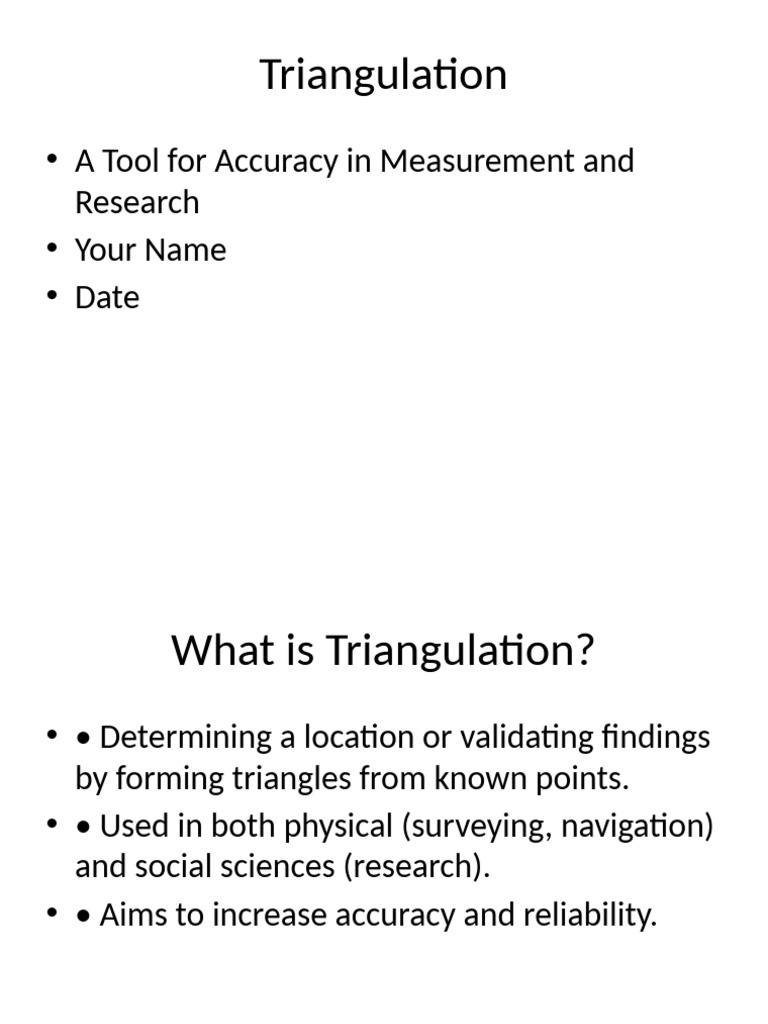 Understanding Triangulation in Research | PDF