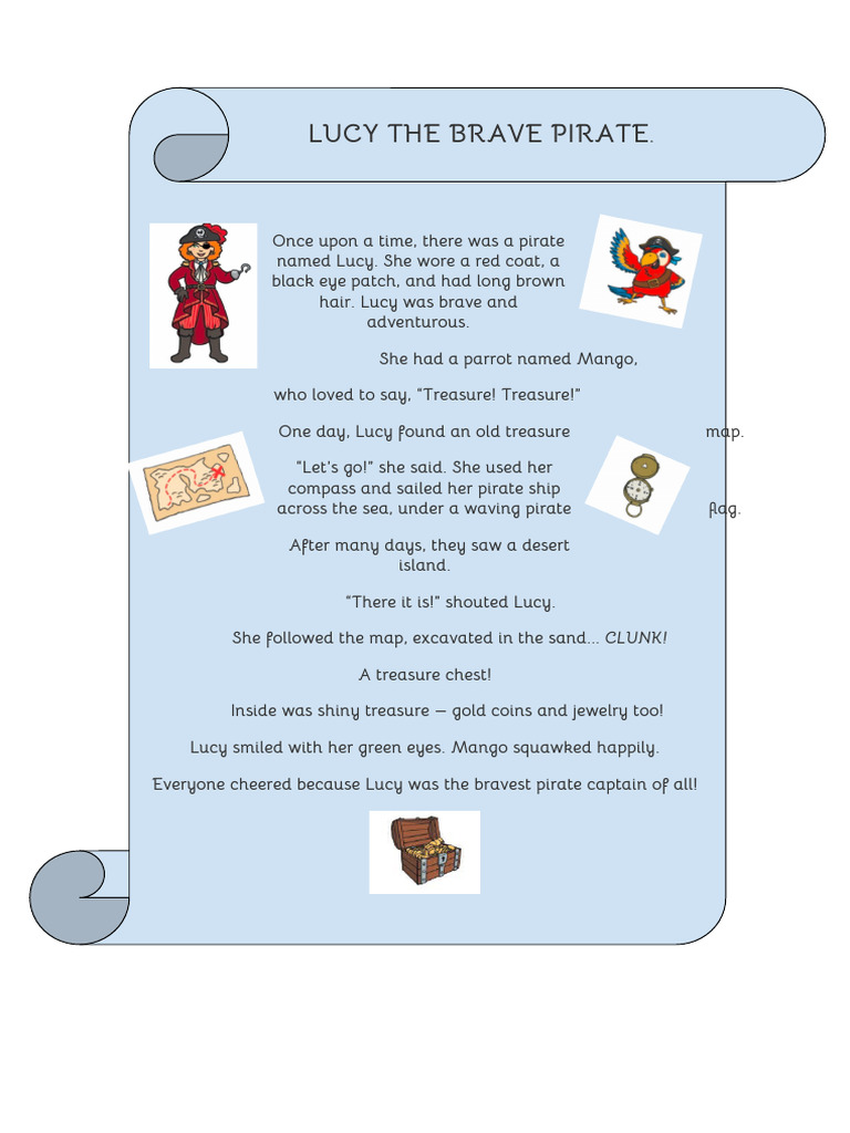 Lucy the Brave Pirate's Treasure Hunt | PDF